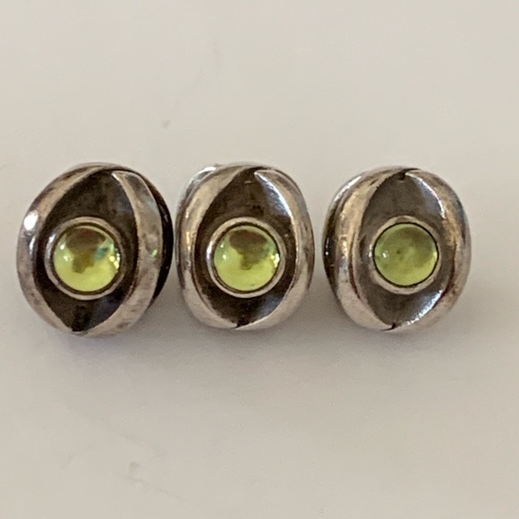 Pandora | Jewelry | Retired Green Pandora Peridot Eye Charms | Poshmark